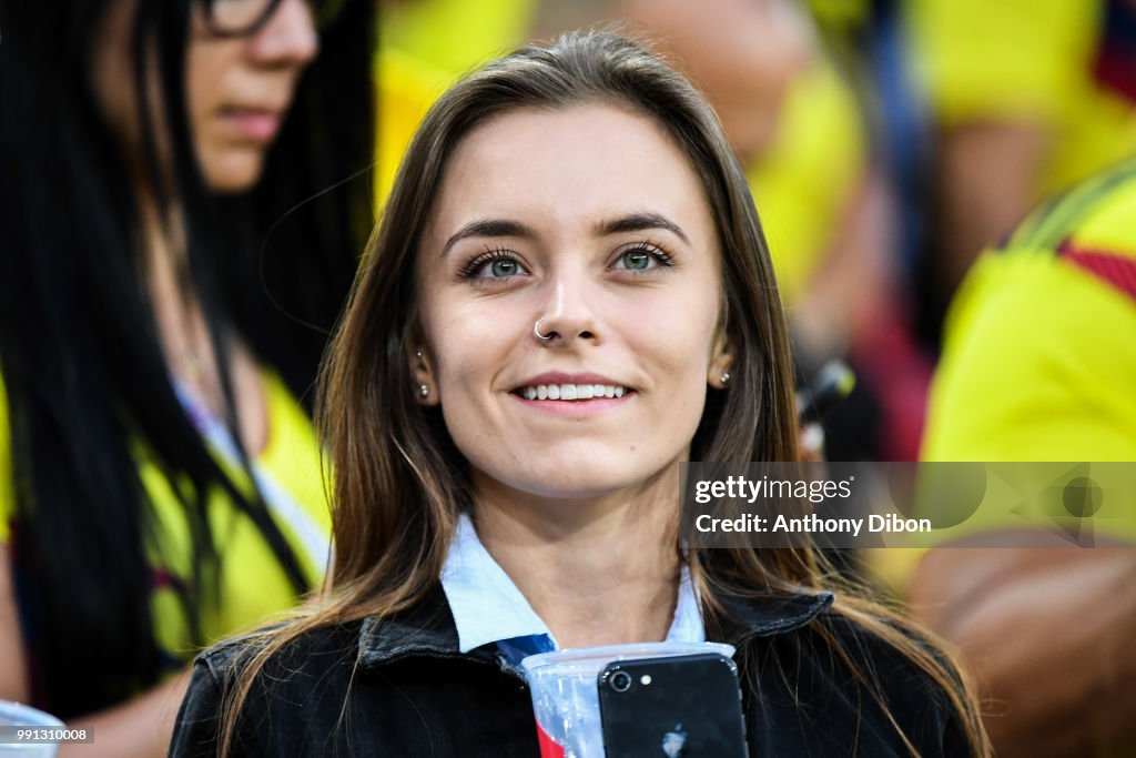 A Fan In The Stands During The 2018 Fifa World Cup Russia Round Of 16