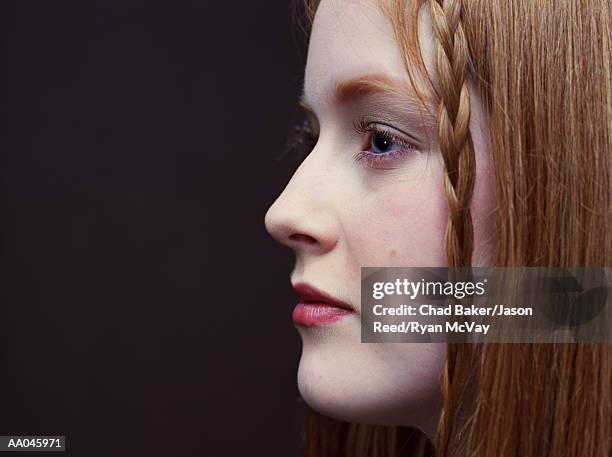 Girl Face Side Profile Photos And Premium High Res Pictures Getty Images