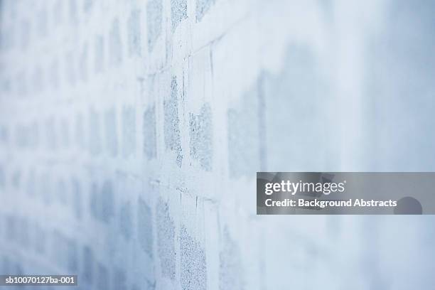 White Cinder Block Wall Background Fotografías E Imágenes De Stock