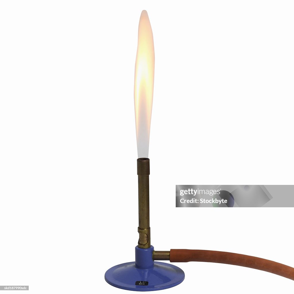 Lit Bunsen Burner Lit Bunsen Burner