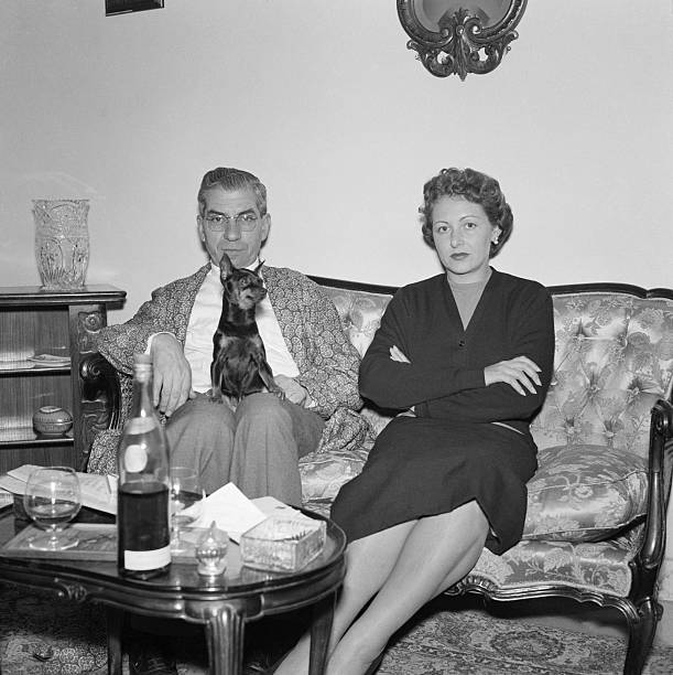 Charles Luciano at Home with Wife and Dog Pictures | Getty Images Charles Luciano at Home with Wife and Dog Pictures | Getty Images